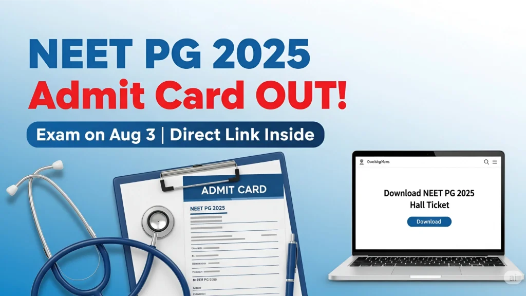 NEET PG 2025 Admit Card Released at natboard.edu.in – Download Now